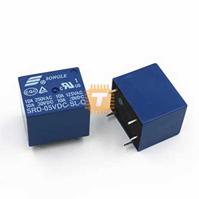 RL0002 - 5VDC Miniature Relay 10A 250VAC / 10A 30VDC