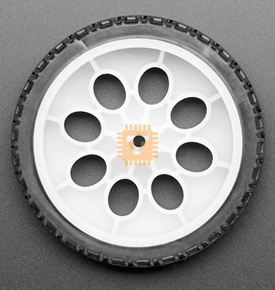 RB0052 - Thin White Wheel for TT motor Smart Car Wheel High Quality