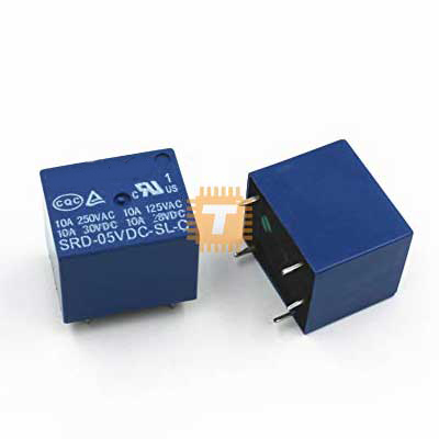 RL0002 - 5VDC Miniature Relay 10A 250VAC / 10A 30VDC