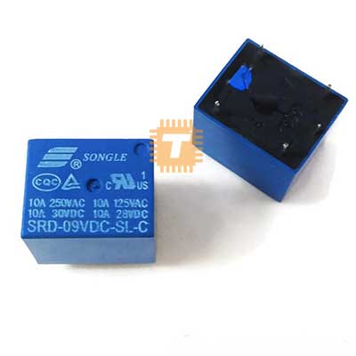 RL0004 - 9VDC Miniature Relay 250VAC 10A / 28VDC 10A